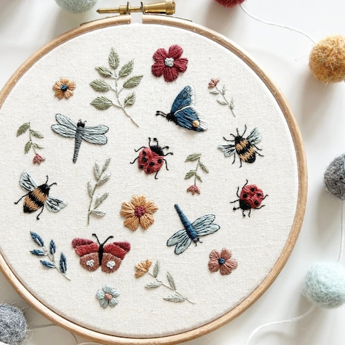 Choose Happy Embroidery Hoop Art PDF Pattern With | Etsy