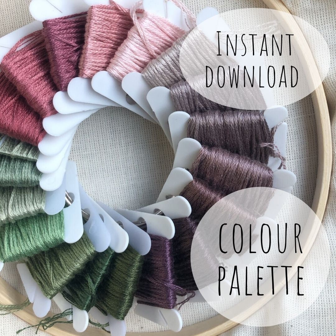 Garden Bloom Colour Palette Digital Download Instant - Etsy