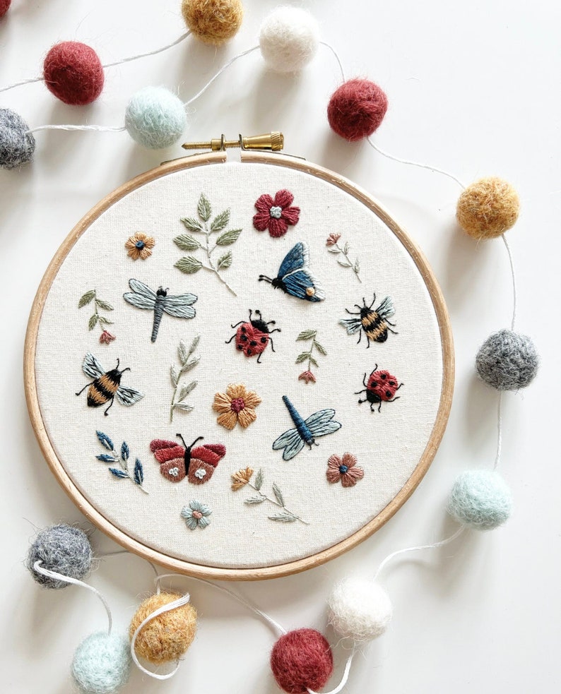 Bug's Life Embroidery Hoop || Embroidery Hoop Art PDF Pattern With ...