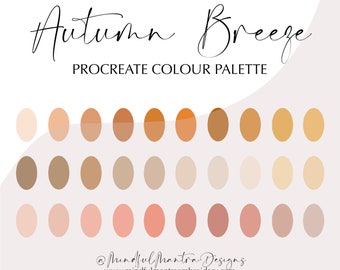 30 Procreate Color Swatches Procreate Color Palette Boho - Etsy