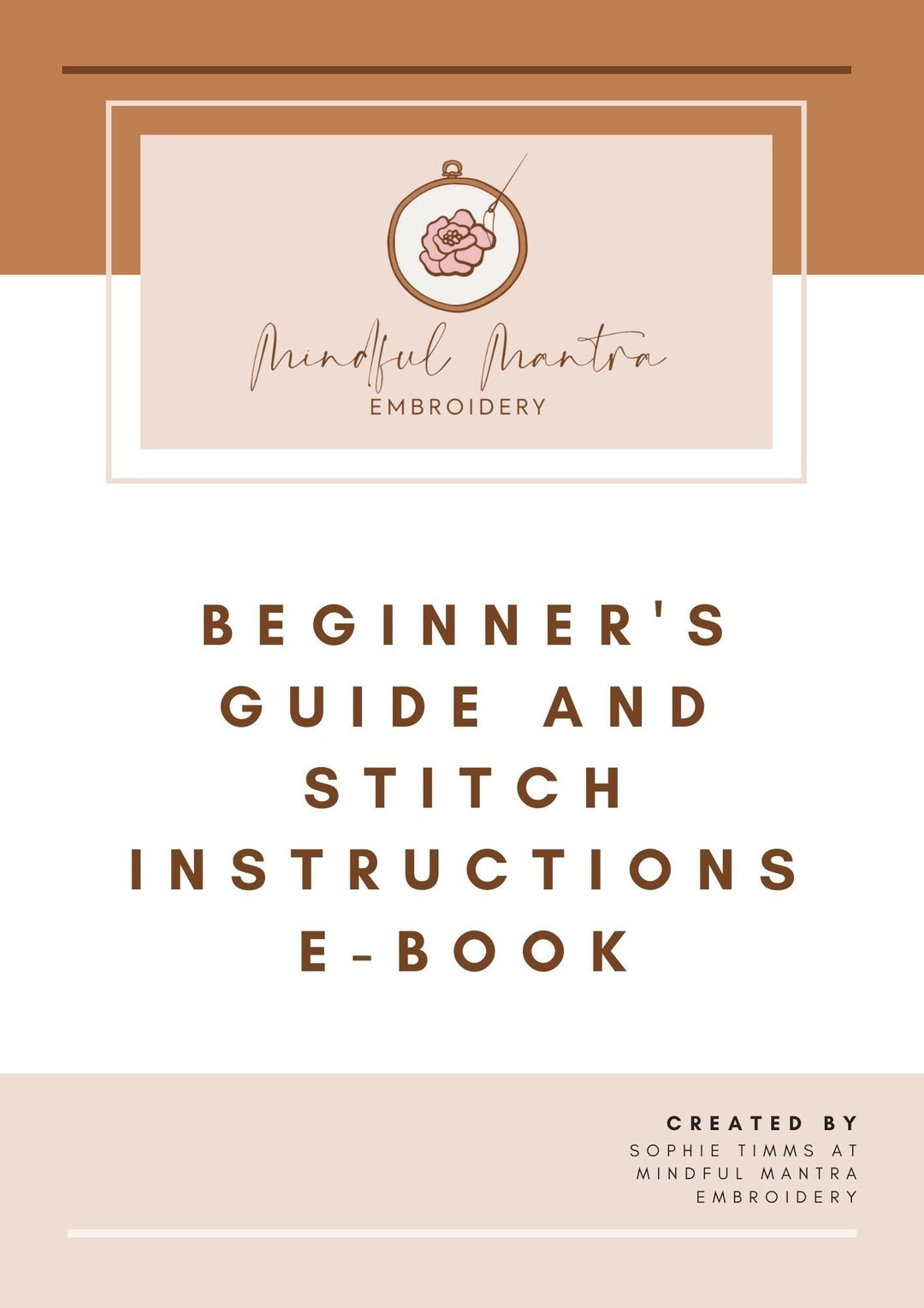 E-book - Beginners Guide to Embroidery and Embroidery Stitch ...