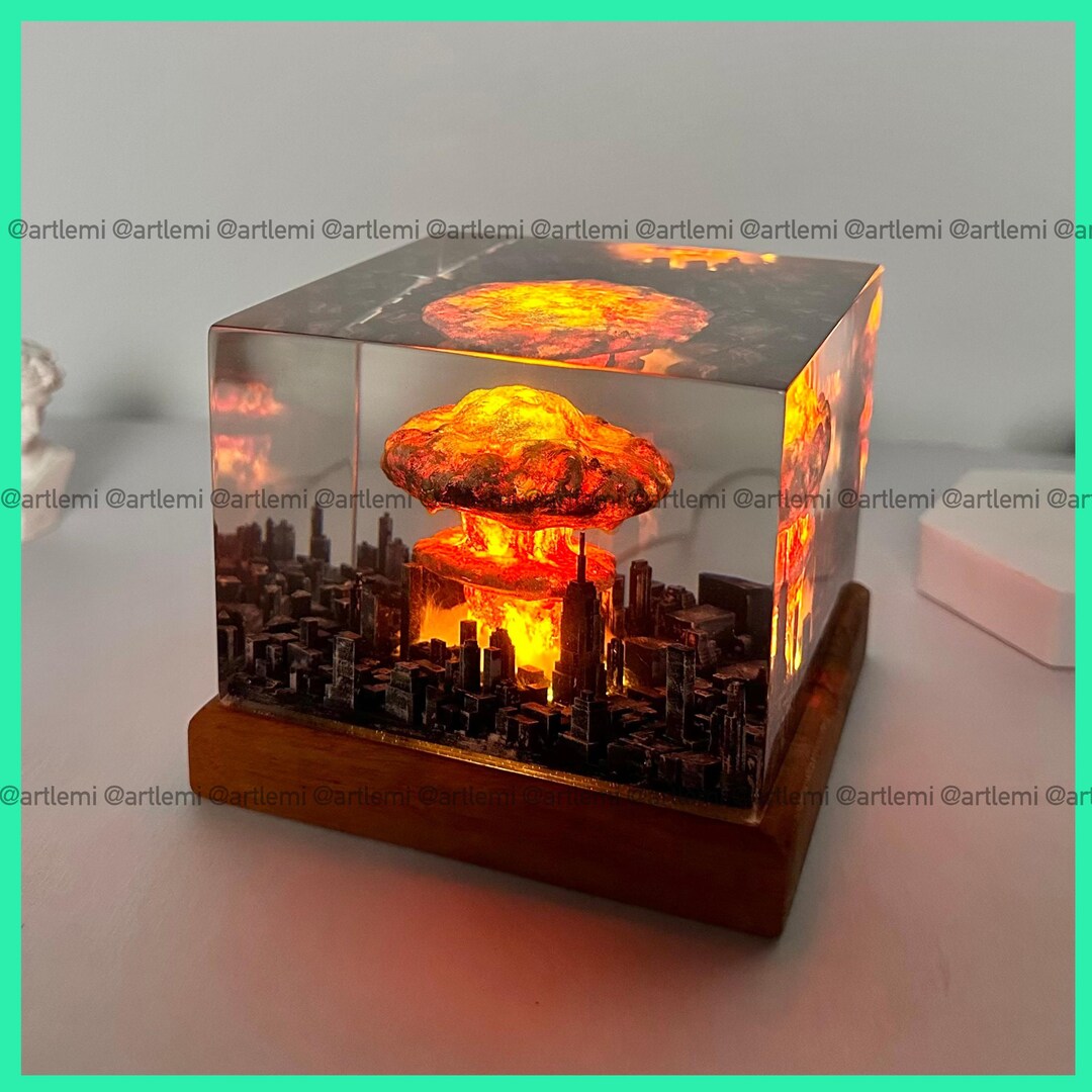 Explosion Resin Diorama Nuke Bomb Fallout 4, Atomic Bomb Diorama ...
