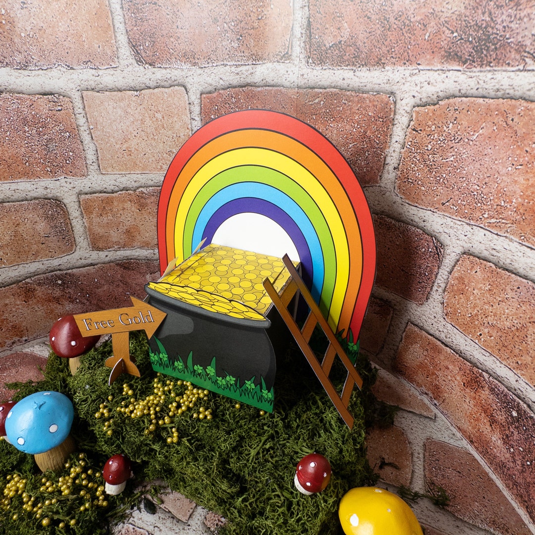 DIY Printable Leprechaun Trap - Pot of Gold - St Patrick’s Day Kids ...