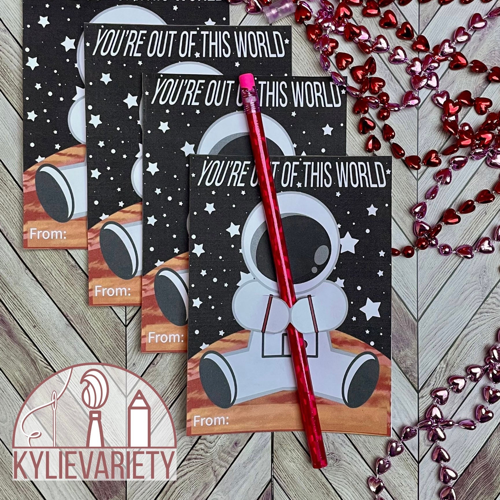 Printable Astronaut Valentine’s Cards for School Classroom Parties ...
