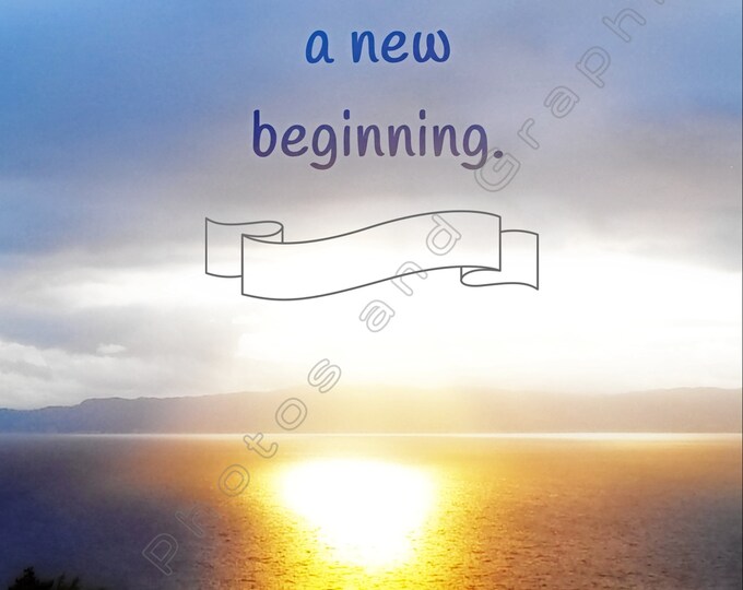 Digital Download: Every Day is a New Beginning. Digital Art, Image ...
