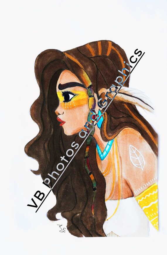 Bohemian Girl Drawing