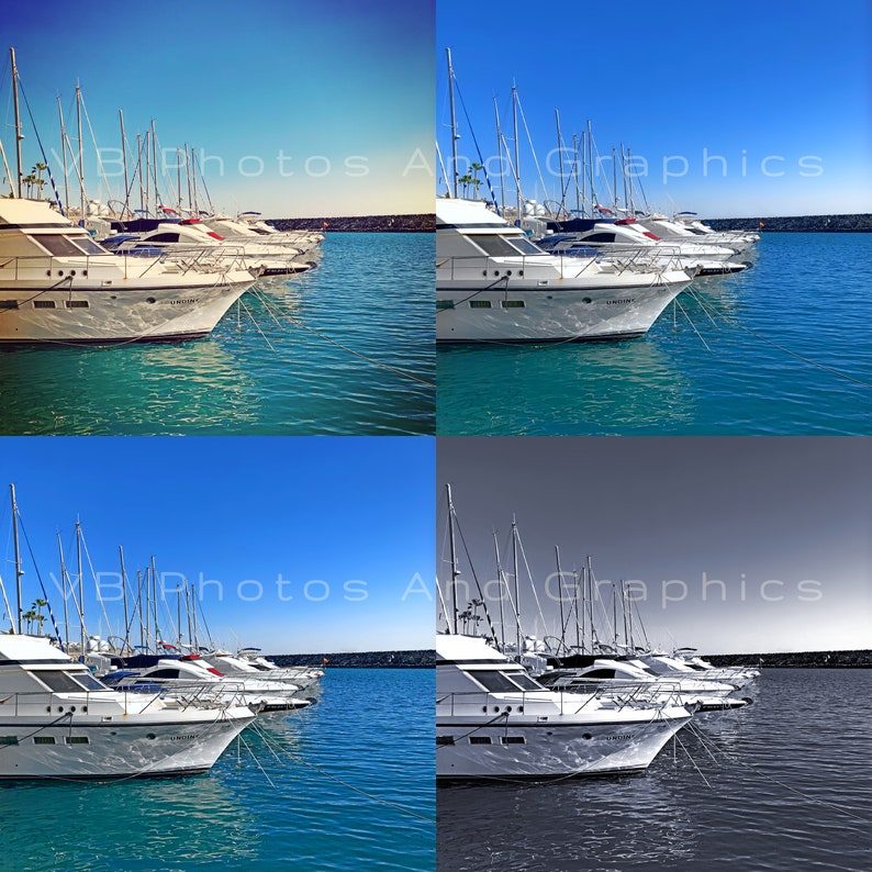 Harbour With Boats #1C. Photo Photography Image Digital Download ...