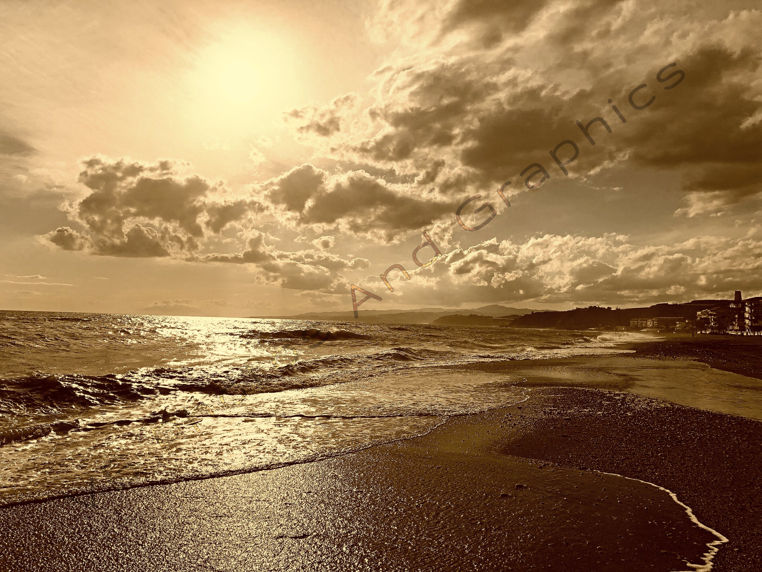 Spring Beach Sunset