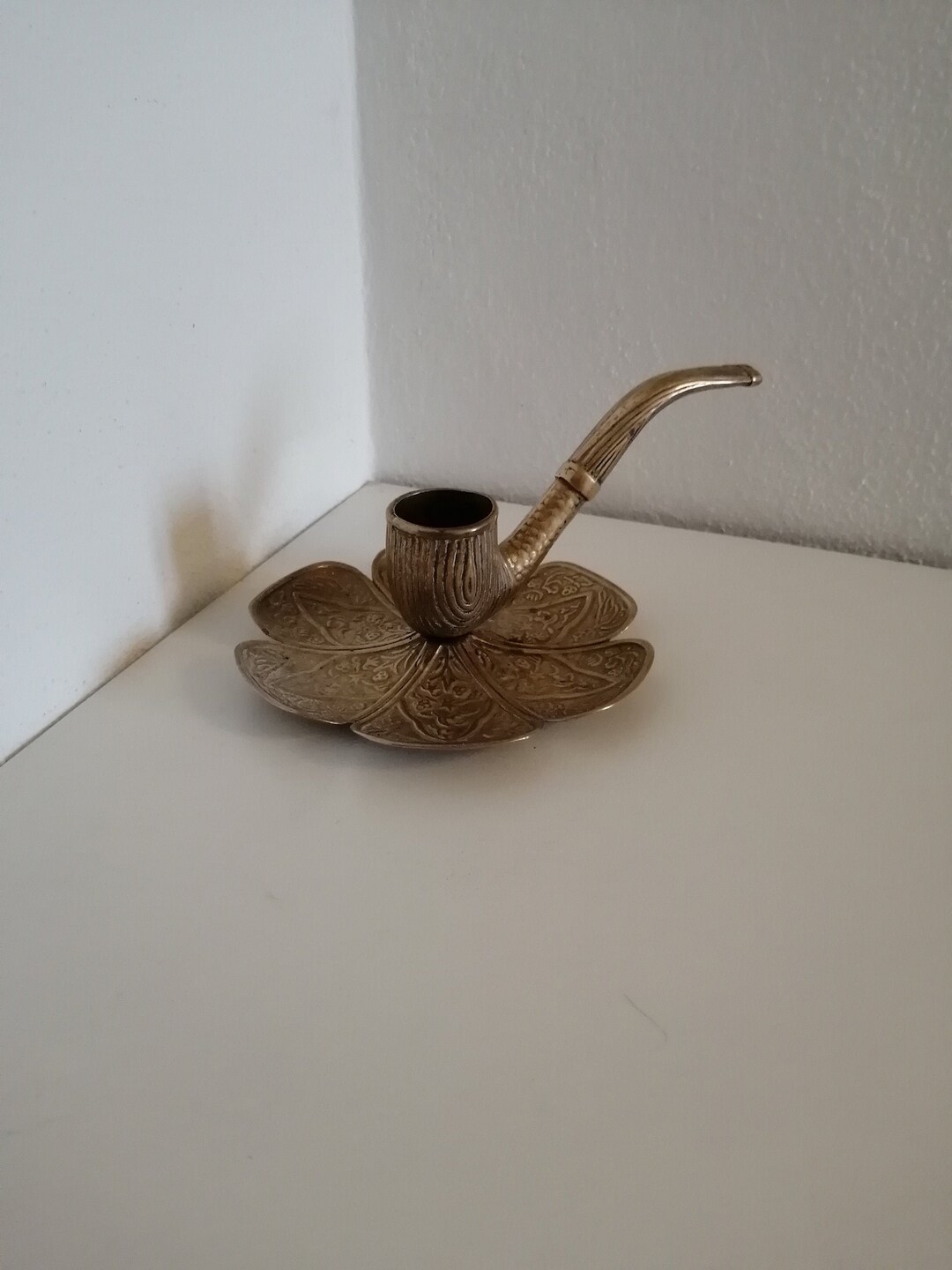 Brass Ashtray With Pipe From the 50s - Etsy