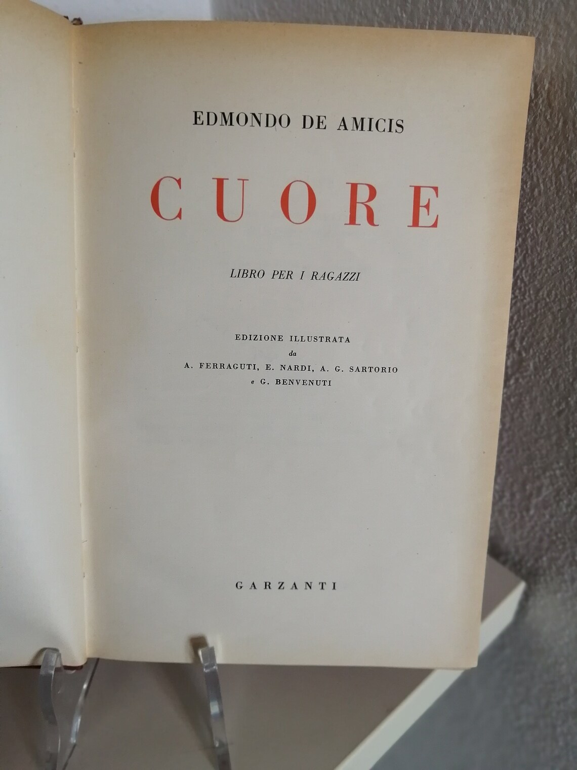 Vintage book 'Cuore' by Edmondo De Amicis | Etsy