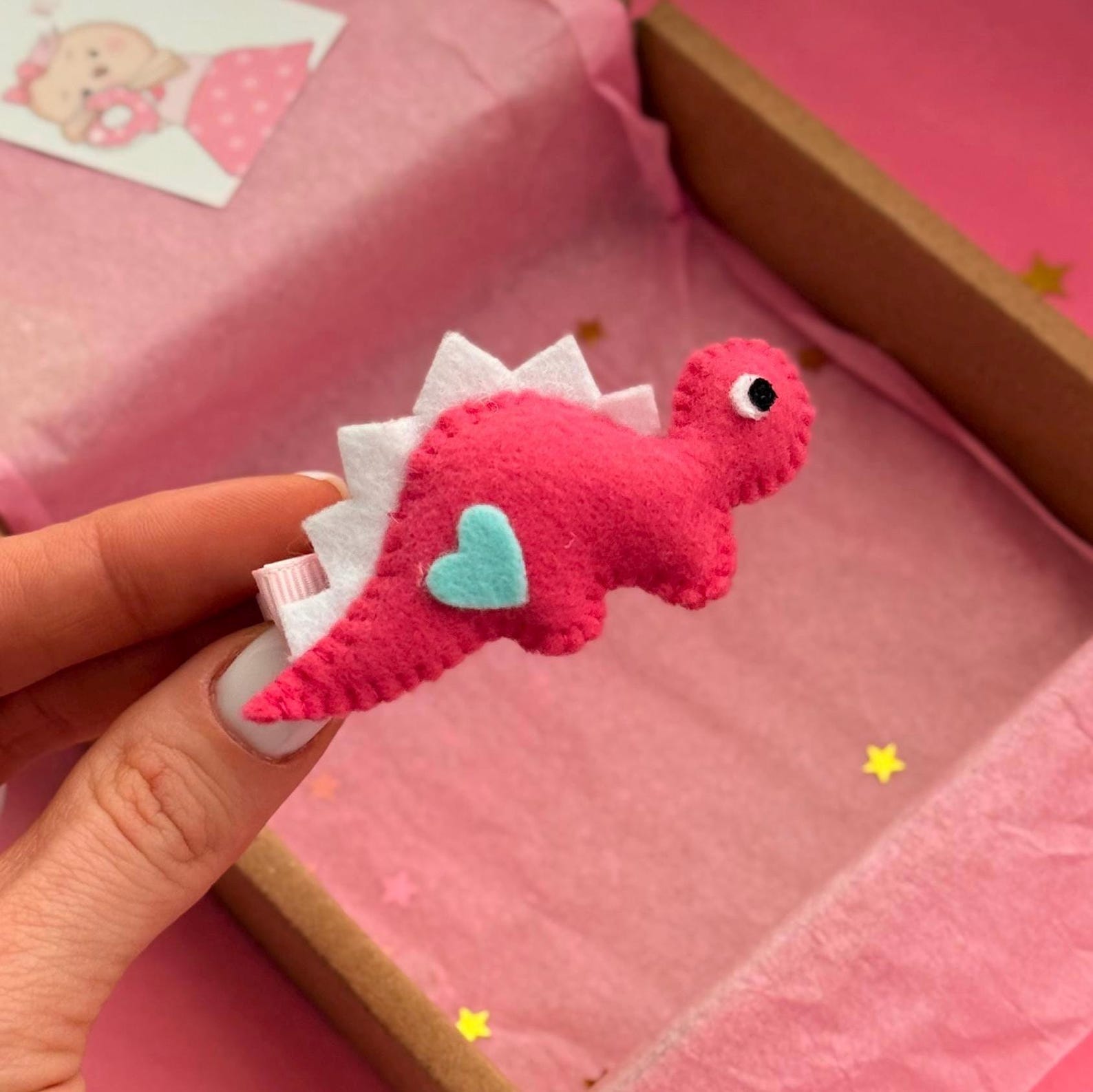 Dinosaur Hair Clips, Dino Birthday, Toddler Felt Hair Clips ...