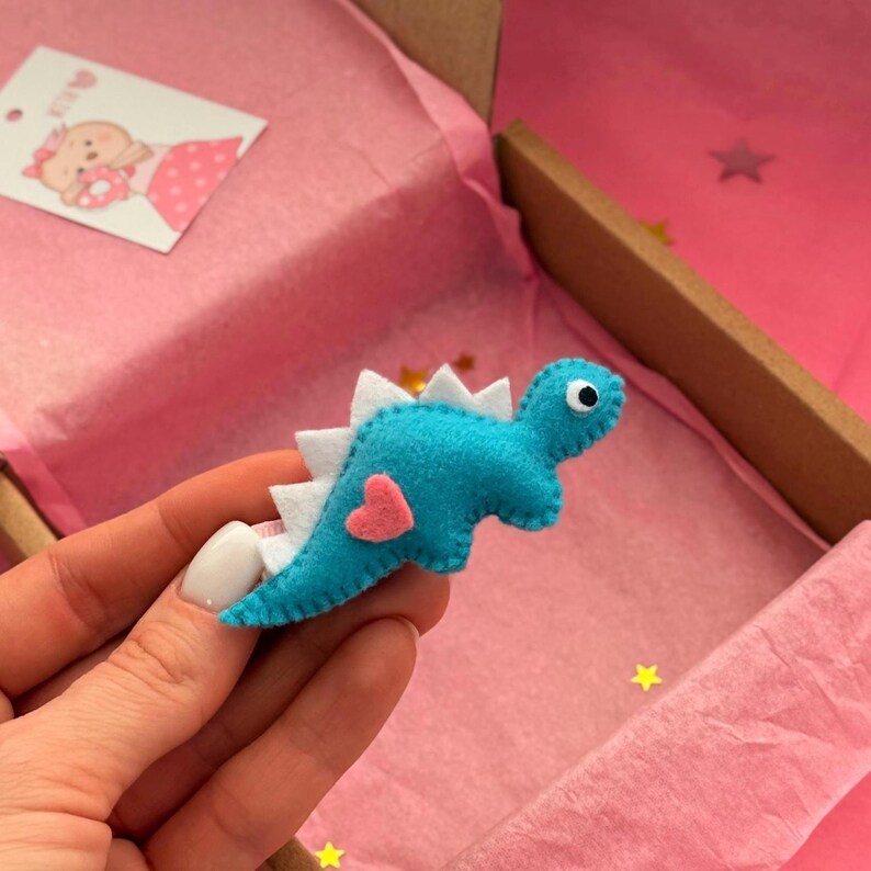 Dinosaur Hair Clips, Felt Dino Barrette, Toddler Hair Accessories, Dino ...