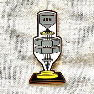 Analytical Chemistry Scanning Electron Microscopy Enamel Pin - Etsy