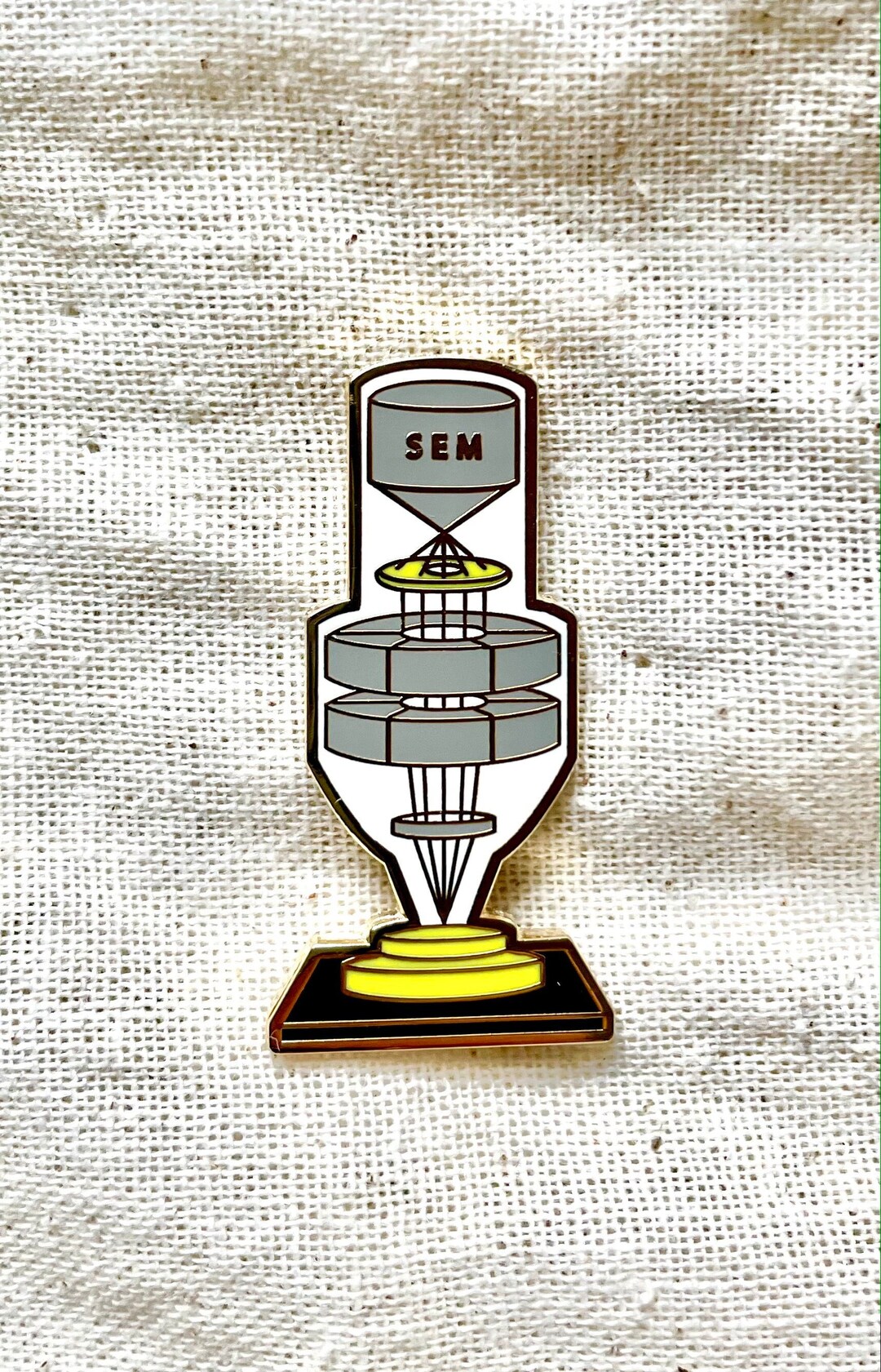 Analytical Chemistry Scanning Electron Microscopy Enamel Pin - Etsy