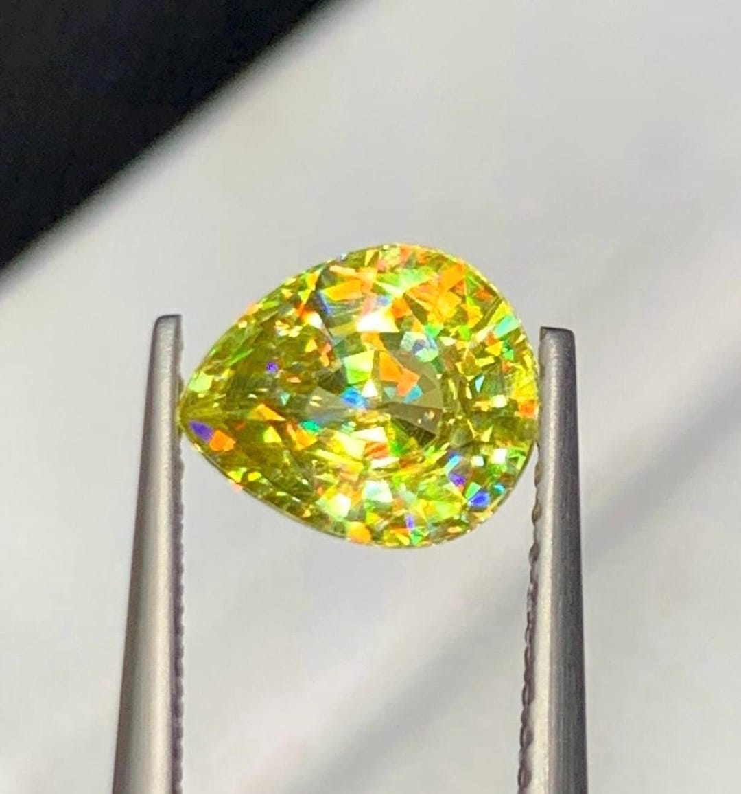 Ultra Fire Sphene Titanite Gemstone With Strong Trichroism, Faceted ...