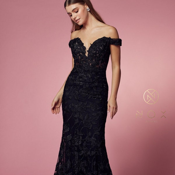 Black Mermaid Dress - Etsy