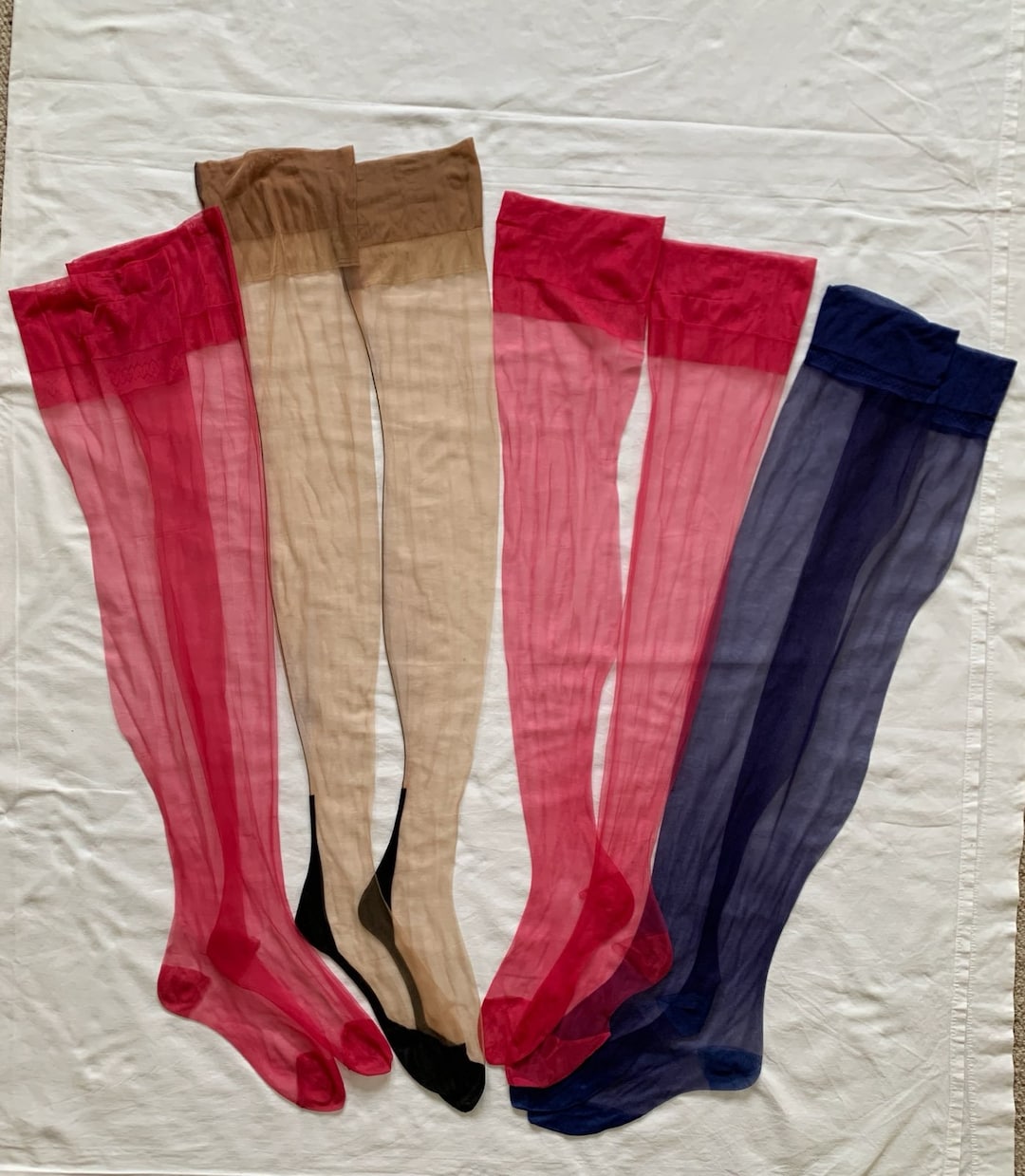 Vintage 1950s Nylon Stockings Assorted Colours and Styles - Etsy