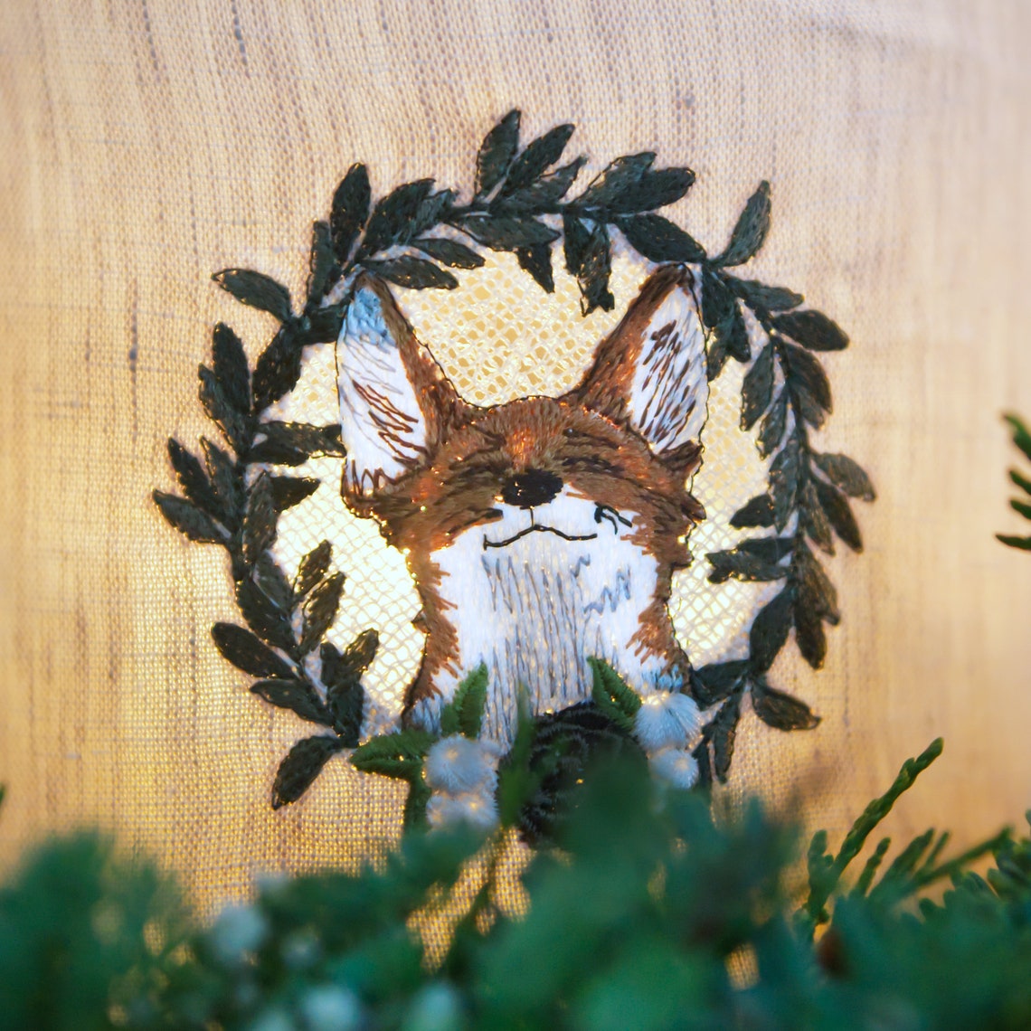 Embroidery File Fox FSL Free Standing Lace From the Series - Etsy