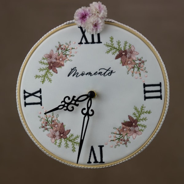 Embroidery Clock - Etsy