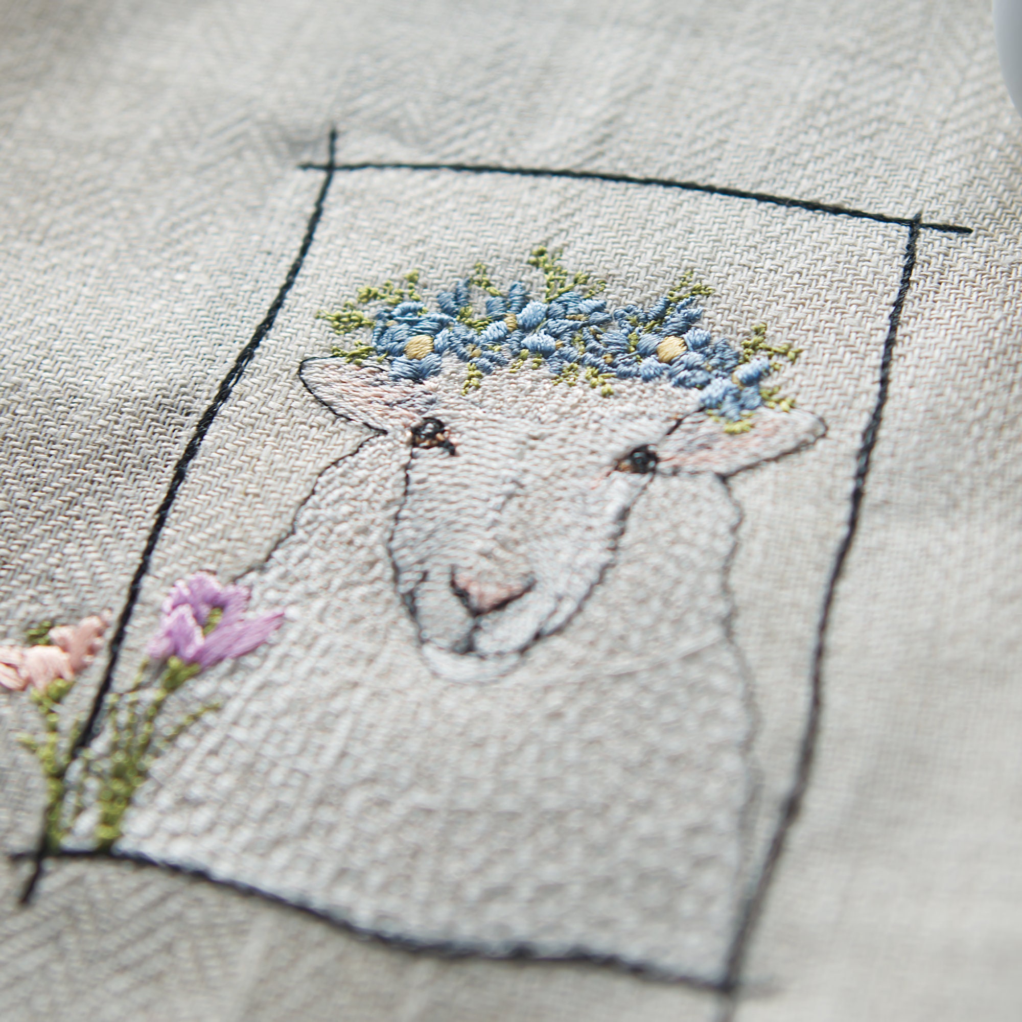 Embroidery File Sheep From the "spring in the Countryside" Series - Etsy