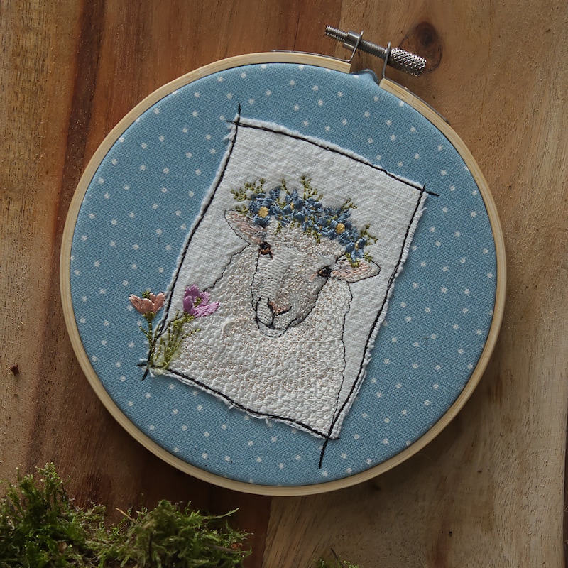 Sheep Embroidery - Etsy