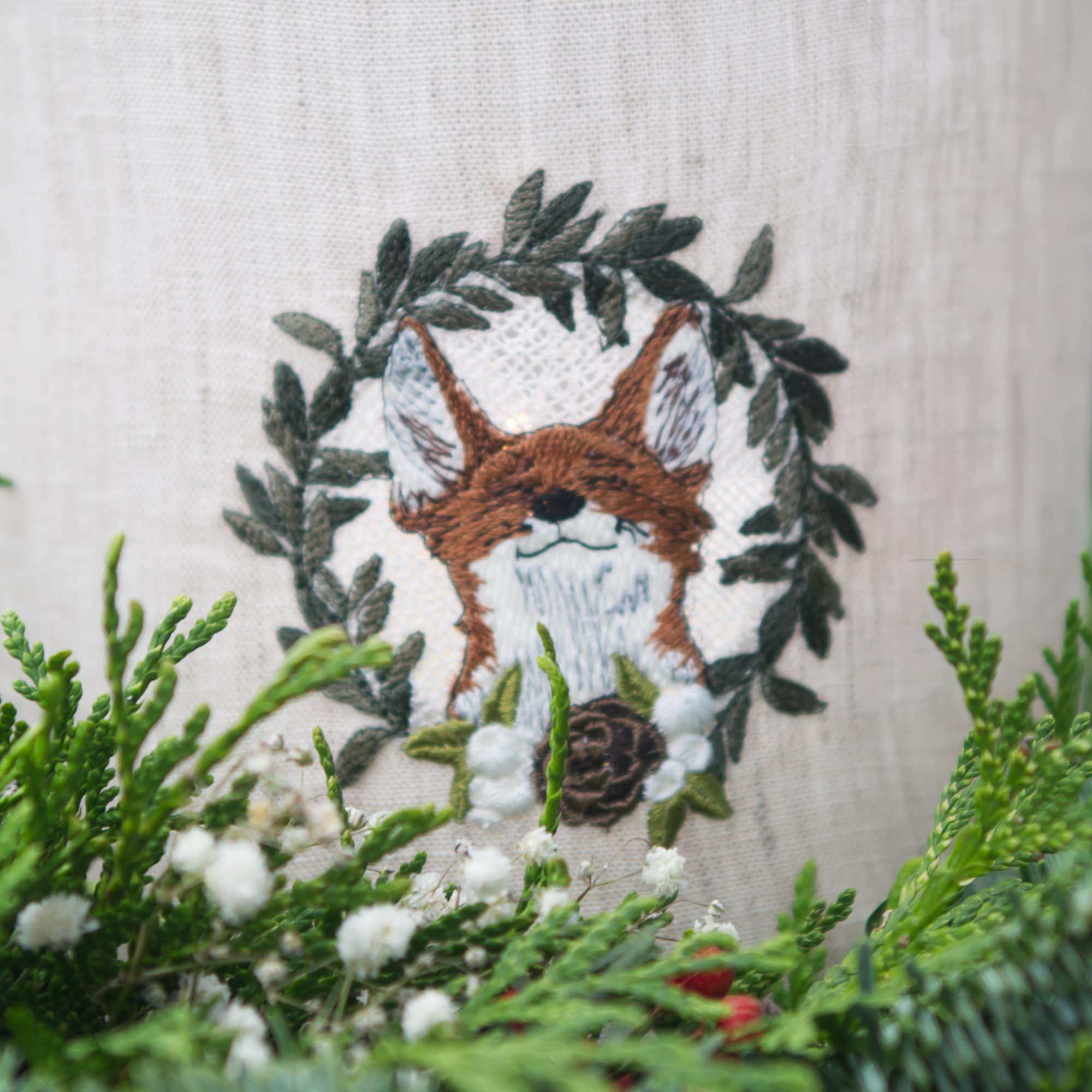 Stickdatei Fuchs FSL free standing lace aus der Serie Waldkinder - Etsy.de