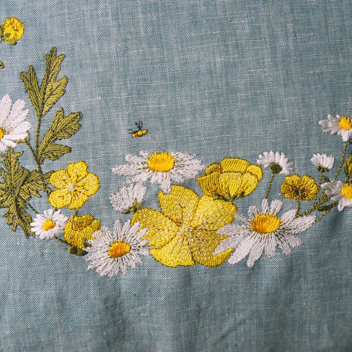 Embroidery File Big Buttercup Wreath - Etsy