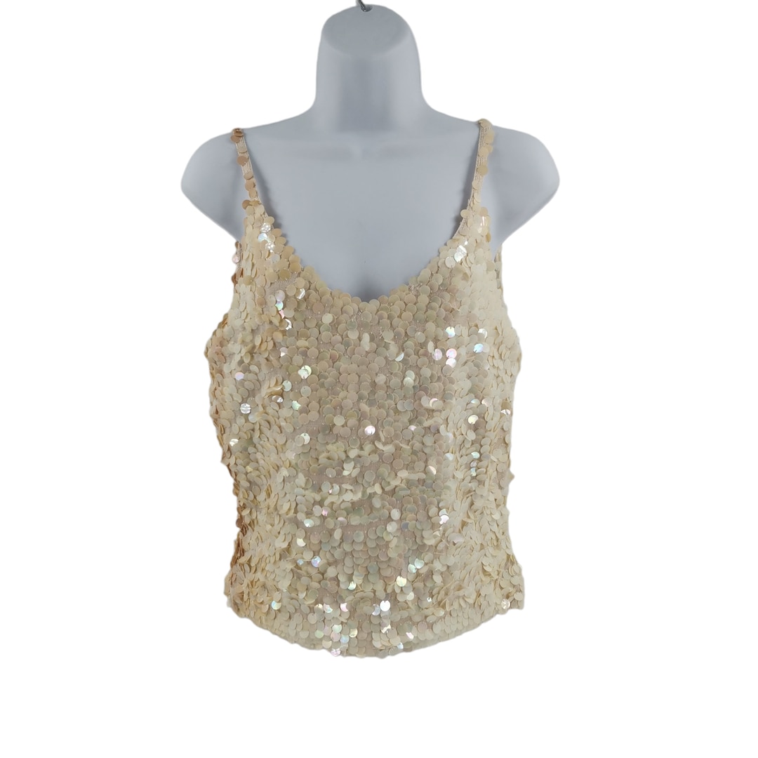 Great Description About Vintage Sequin Tank Top