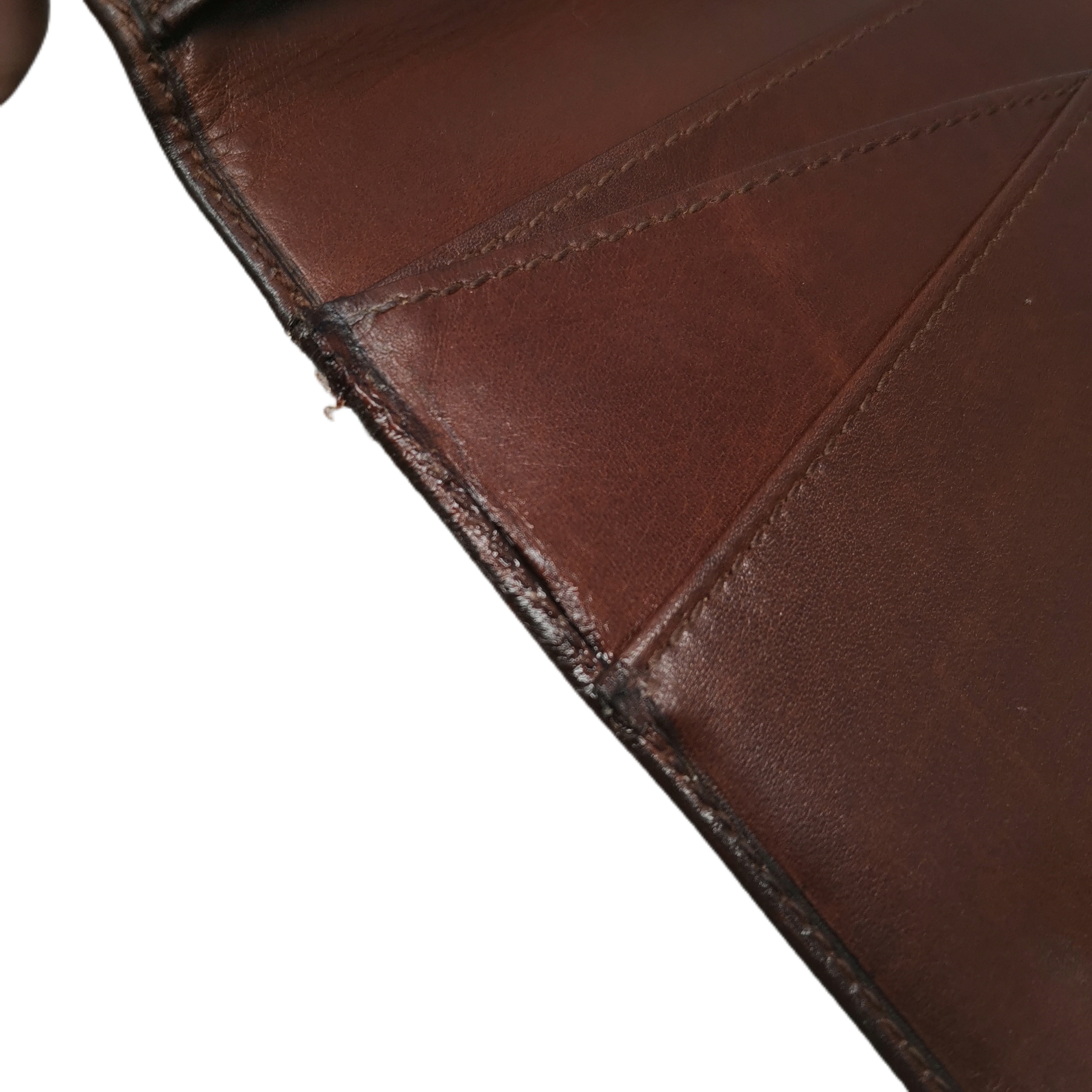 Rare Vintage Gucci Collector Brown Leather Embossed Monogram Wallet ...