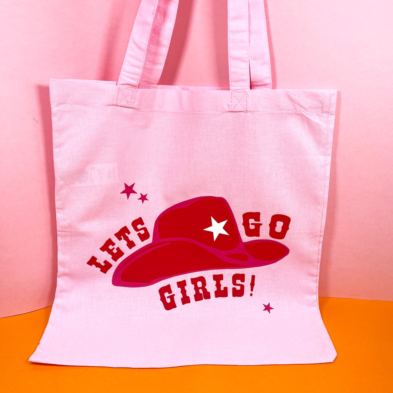 Lets Go Girls Cowgirl Western Totebag Shopper Bag Yeehaw Howdy Dolly ...