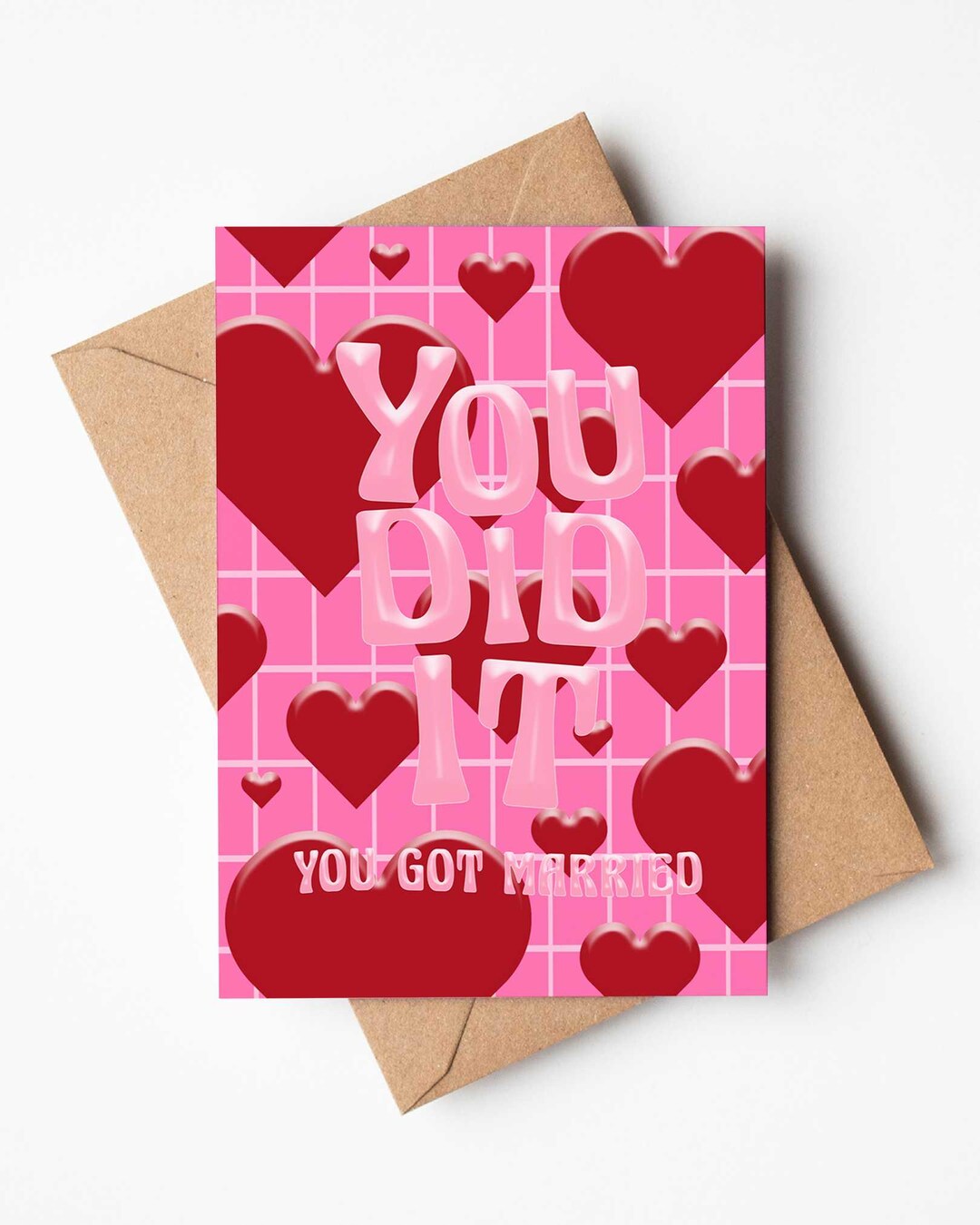 A6 Yay You Did It married Card - Etsy