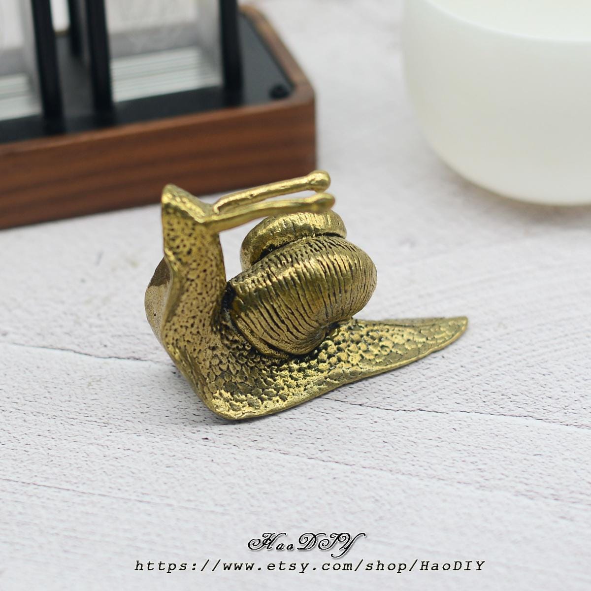 Bronze Cute Snail Brass Knob Cabinet Pulls Drawer Knob Dresser Pull ...