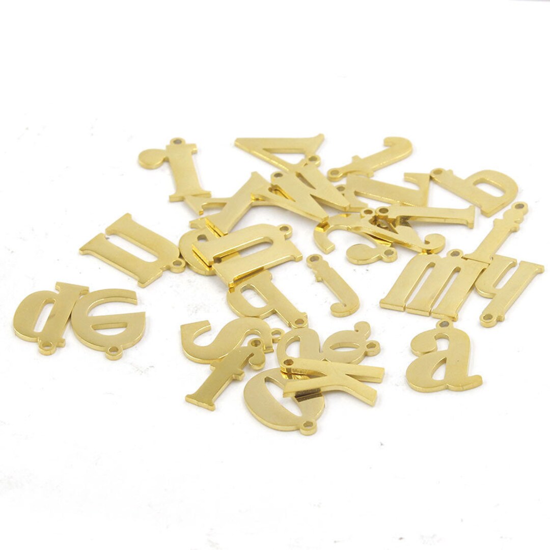 5pcs 1.2x18mm A-Z26 Alphabet Beads Charm Pendantsstainless - Etsy