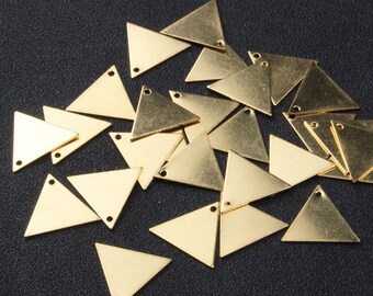 Brass Triangle Blank Raw Brass Triangle Blank Brass - Etsy