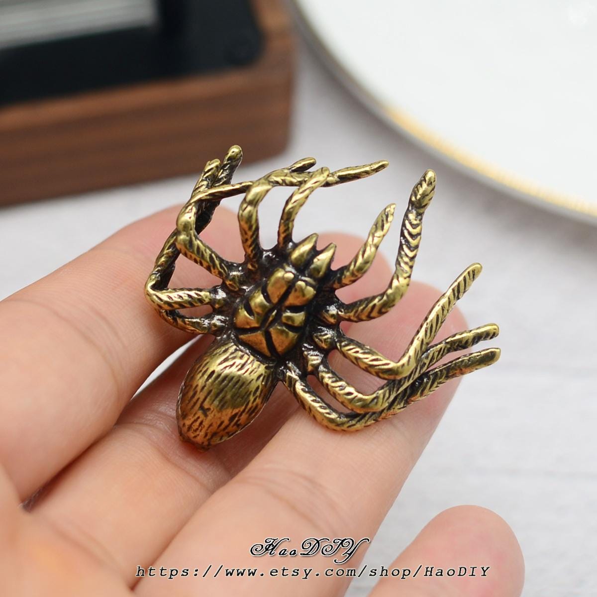 Bronze Spider Brass Knob Cabinet Pulls Drawer Knob Dresser Pull Knobs ...