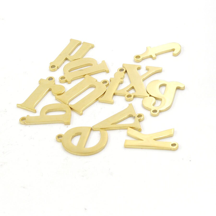 5pcs 1.2x18mm A-Z26 Alphabet Beads Charm PendantsStainless | Etsy