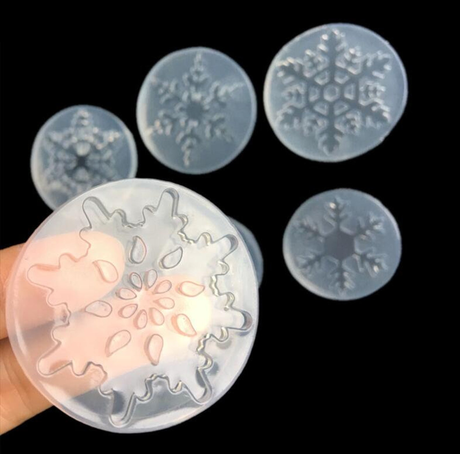 Snowflake Silicone Mold Christmas Resin Silicone Moldcraft - Etsy