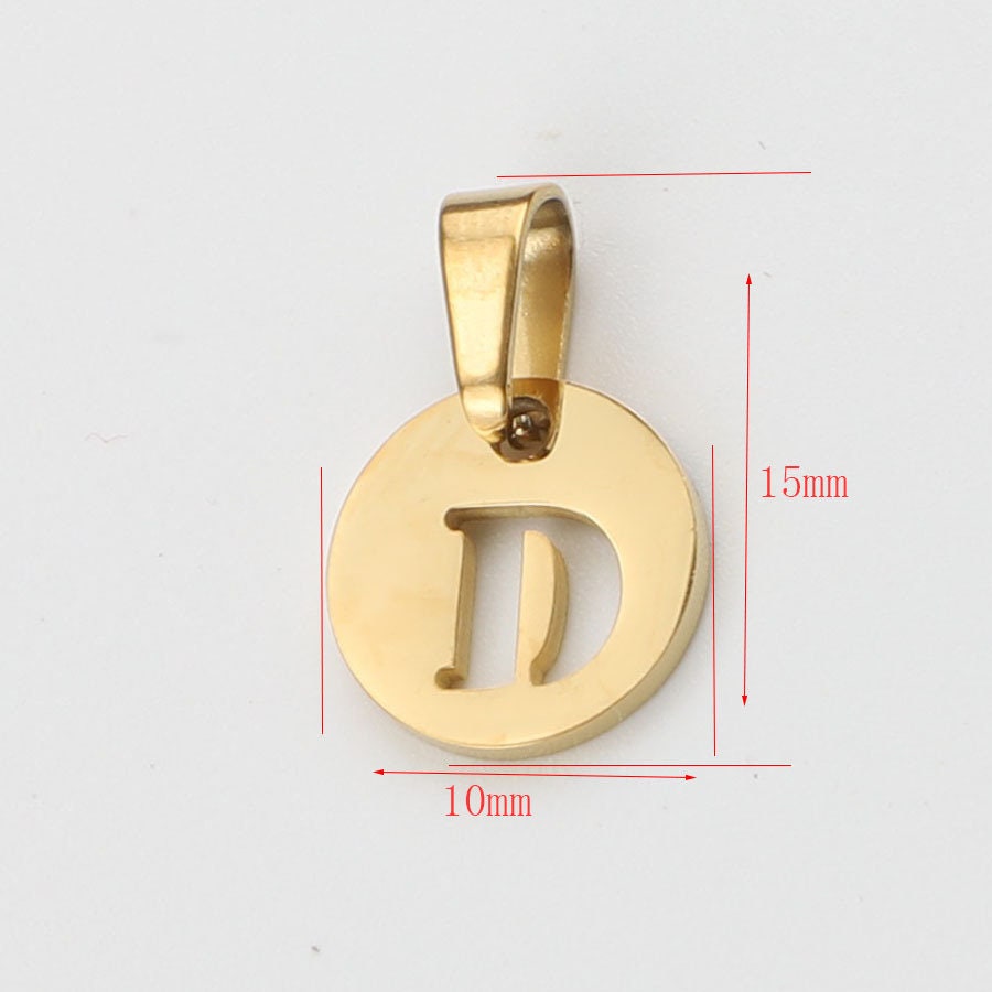 A Sets of A-Z26 Alphabet Charm Pendantsdiy Stainless Steel - Etsy