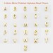 10pcs 3x8mm A-Z26 Alphabet Beads Charm Pendants Stainless - Etsy