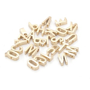 10pcs 3x8mm A-Z26 Alphabet Beads Charm Pendants Stainless - Etsy