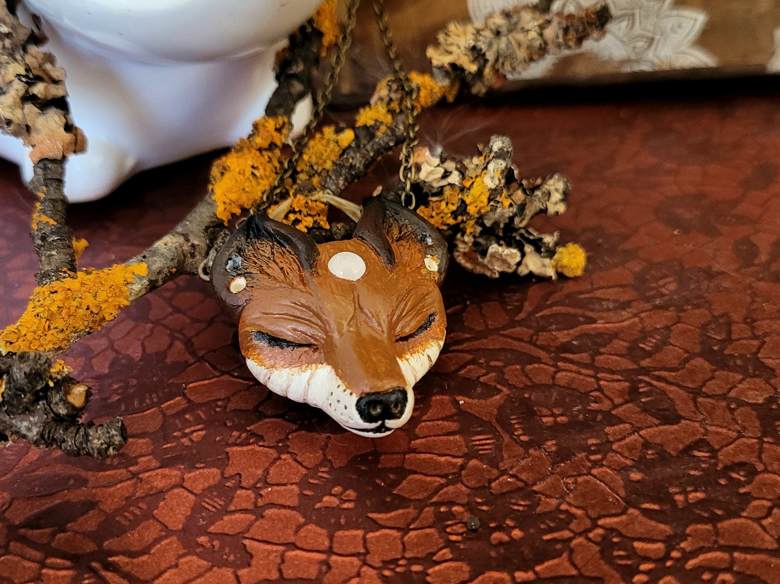 Red Fox Necklace / Fox Claw Necklace - Etsy