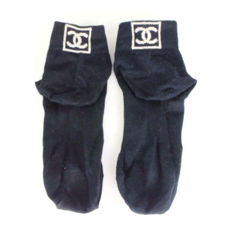 Chanel Sport Line Logo Black Socks - Etsy