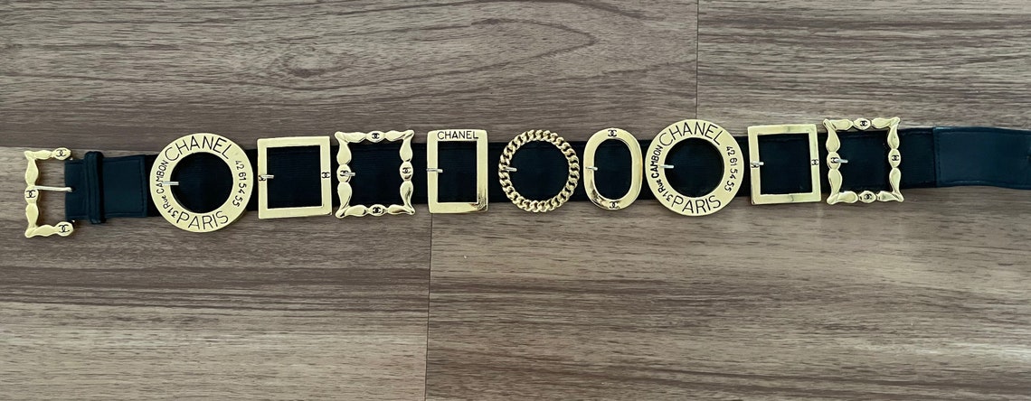 1980s Vintage Multi Buckle Belt - Etsy