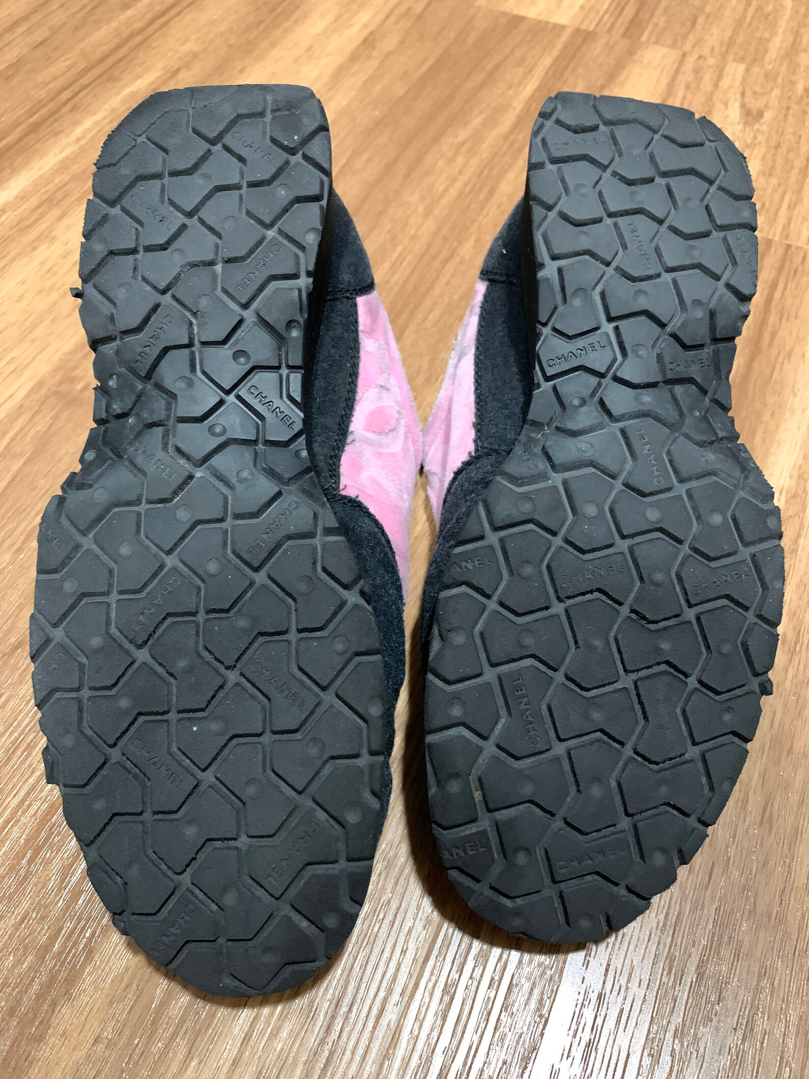 Vintage Chanel Pink Velour Shoes - Etsy