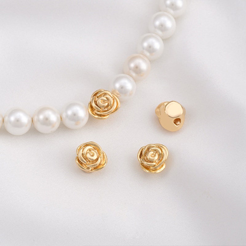 Rose Gold Spacer Beads - Etsy