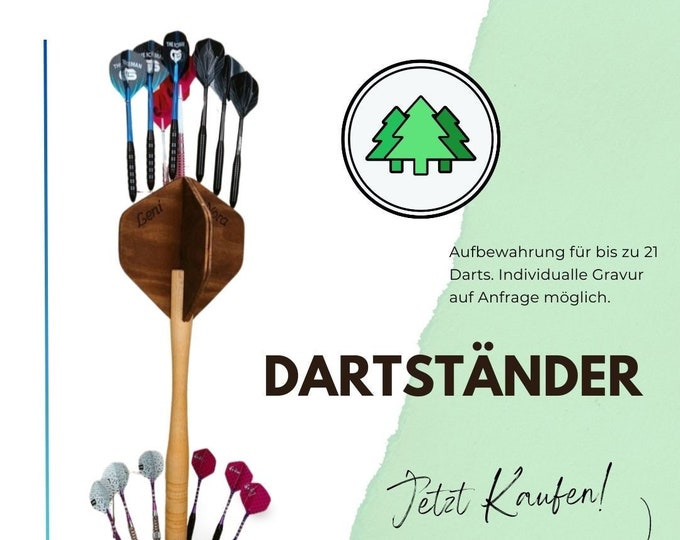 Dart Stand, Dart Holder Customizable, Dart Holder, Dart Storage, Handmade Dart, Dart, Wooden ...
