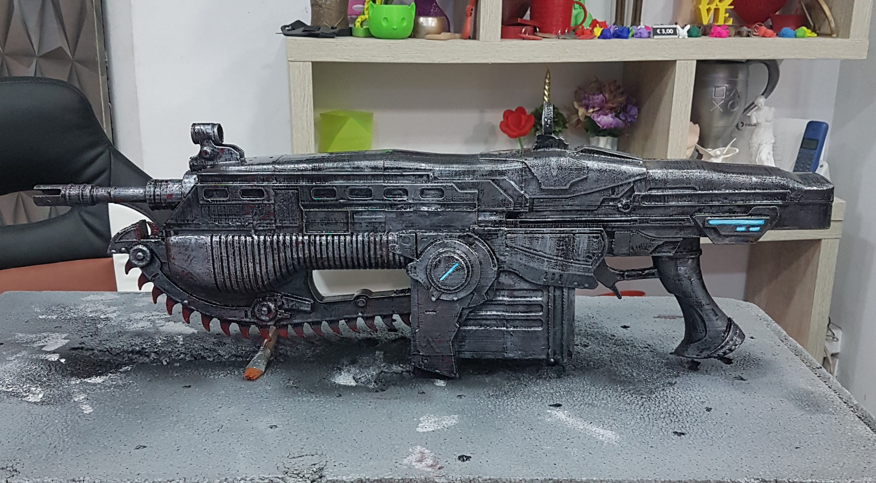 Lancer Assault Riffle Gears of War Lancer 3D print gun | Etsy