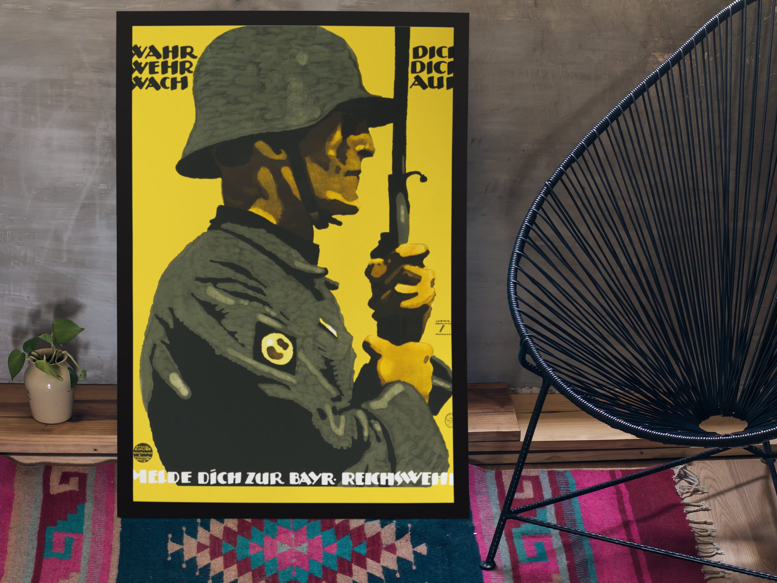 WW1 German Propaganda Printable Poster Imperial German Army Soldier ...