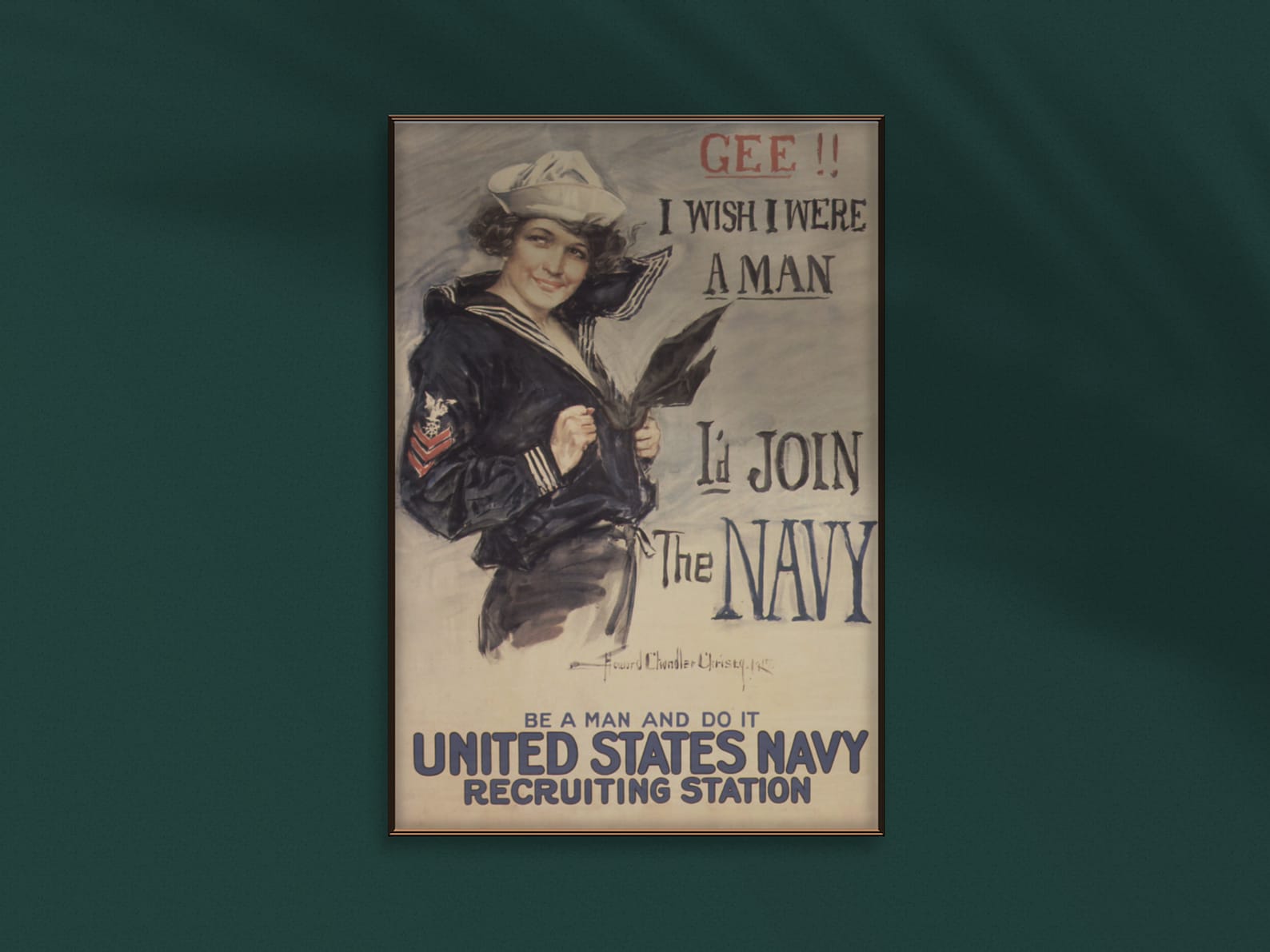 WW1 US Navy Recruiting Propaganda Printable Poster Digital - Etsy