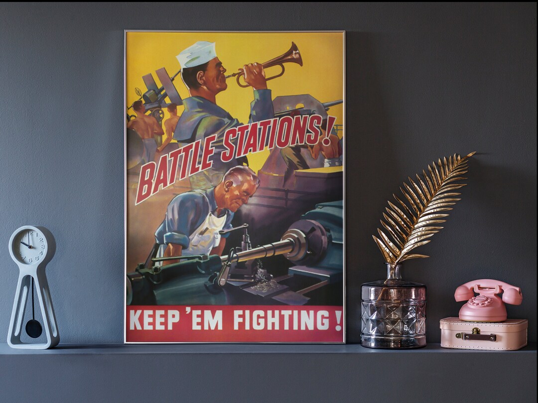 WW2 American Home Front Propaganda Printable Poster Digital Download ...